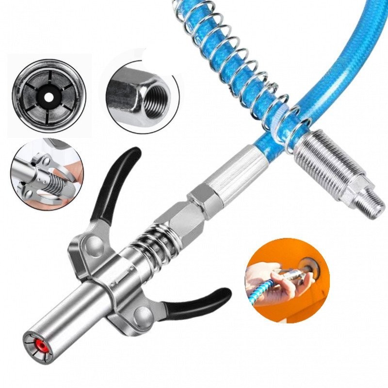 1,000psi Lubricating Grease Tool Dual Handle Butter Quick Self-Locking ...