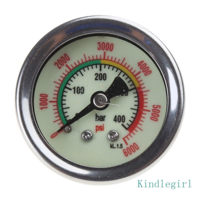 DLAY Hydraulic Pressure Gauge Double Scale Pressure Gauge 0-6000 0 ...