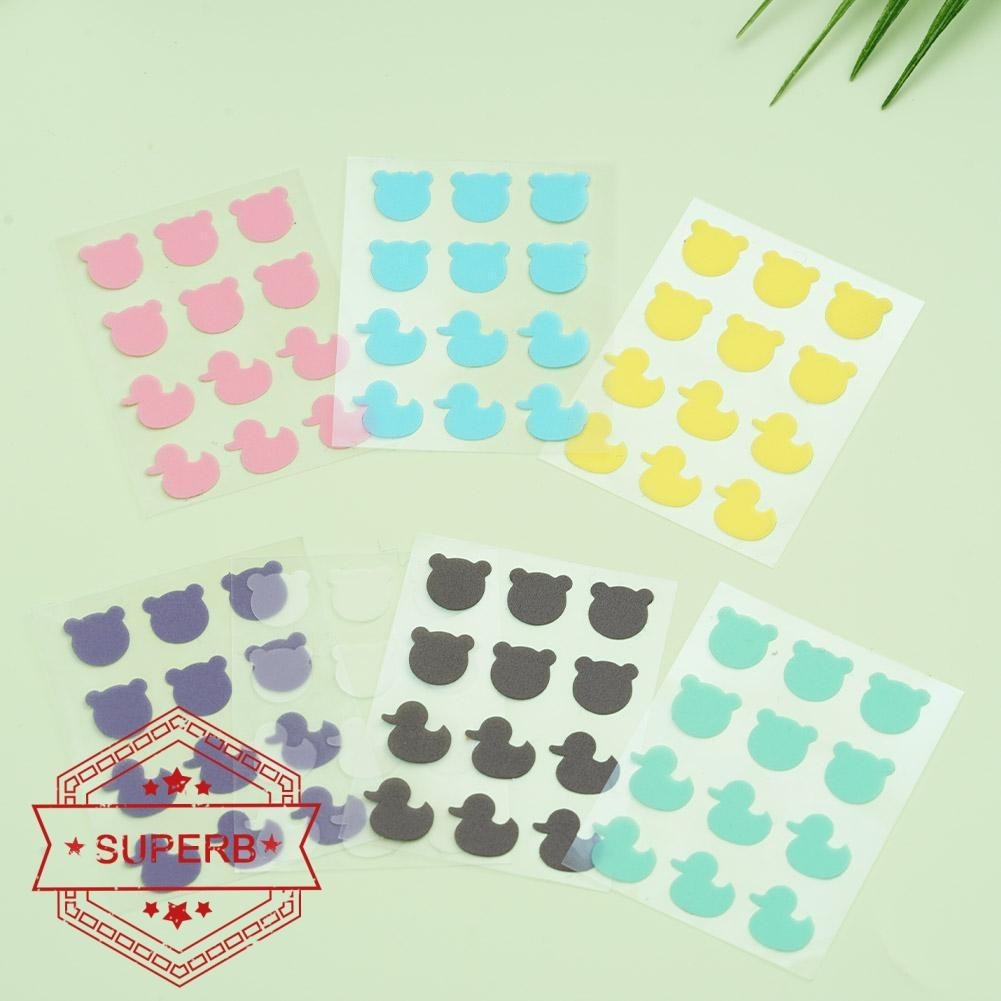Acne Patches 12pcssheet Cartoon Duck And Bear Design Spot And Blemish ...