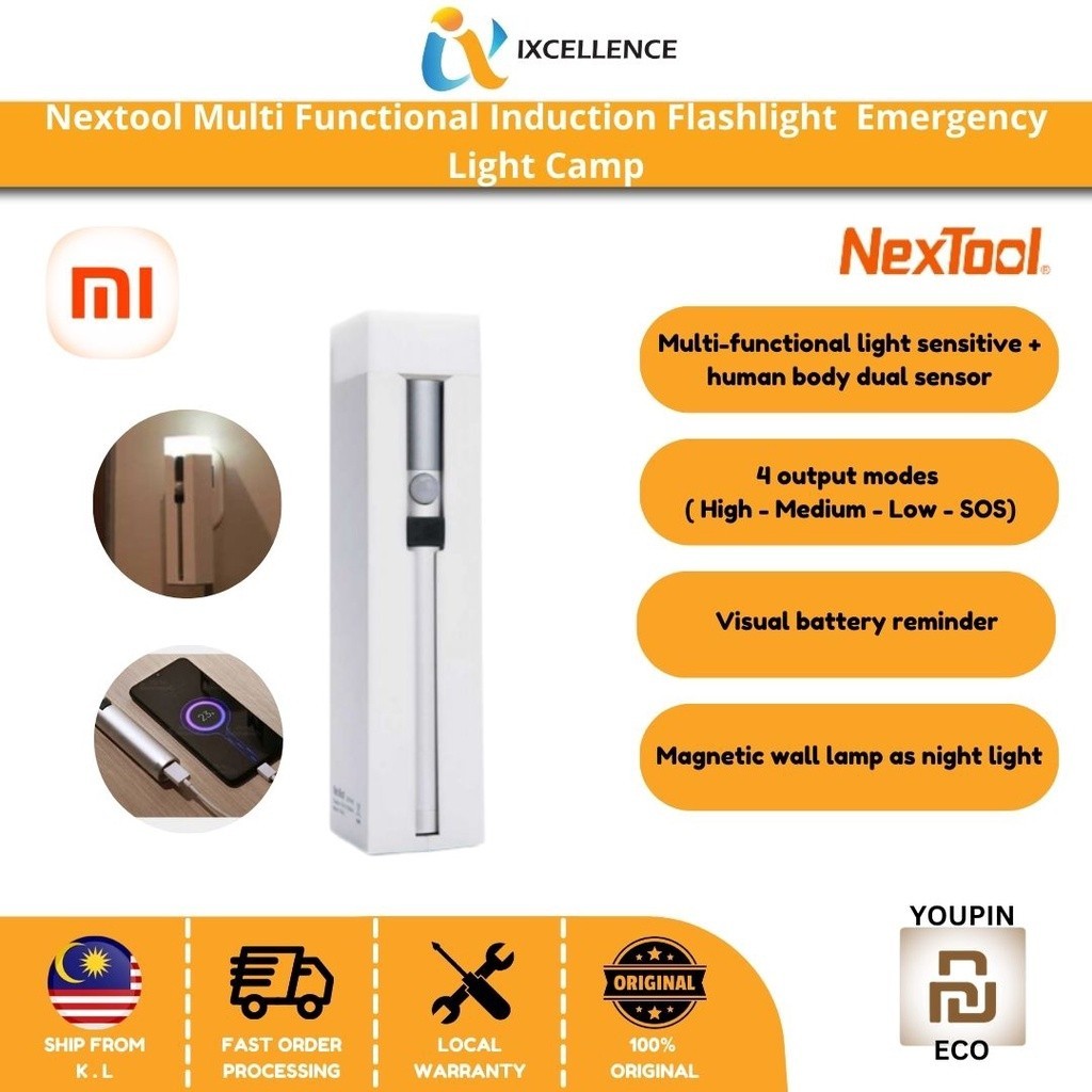 [IX] Nextool Outdoor Multi Functional Induction Flashlight Emergency ...