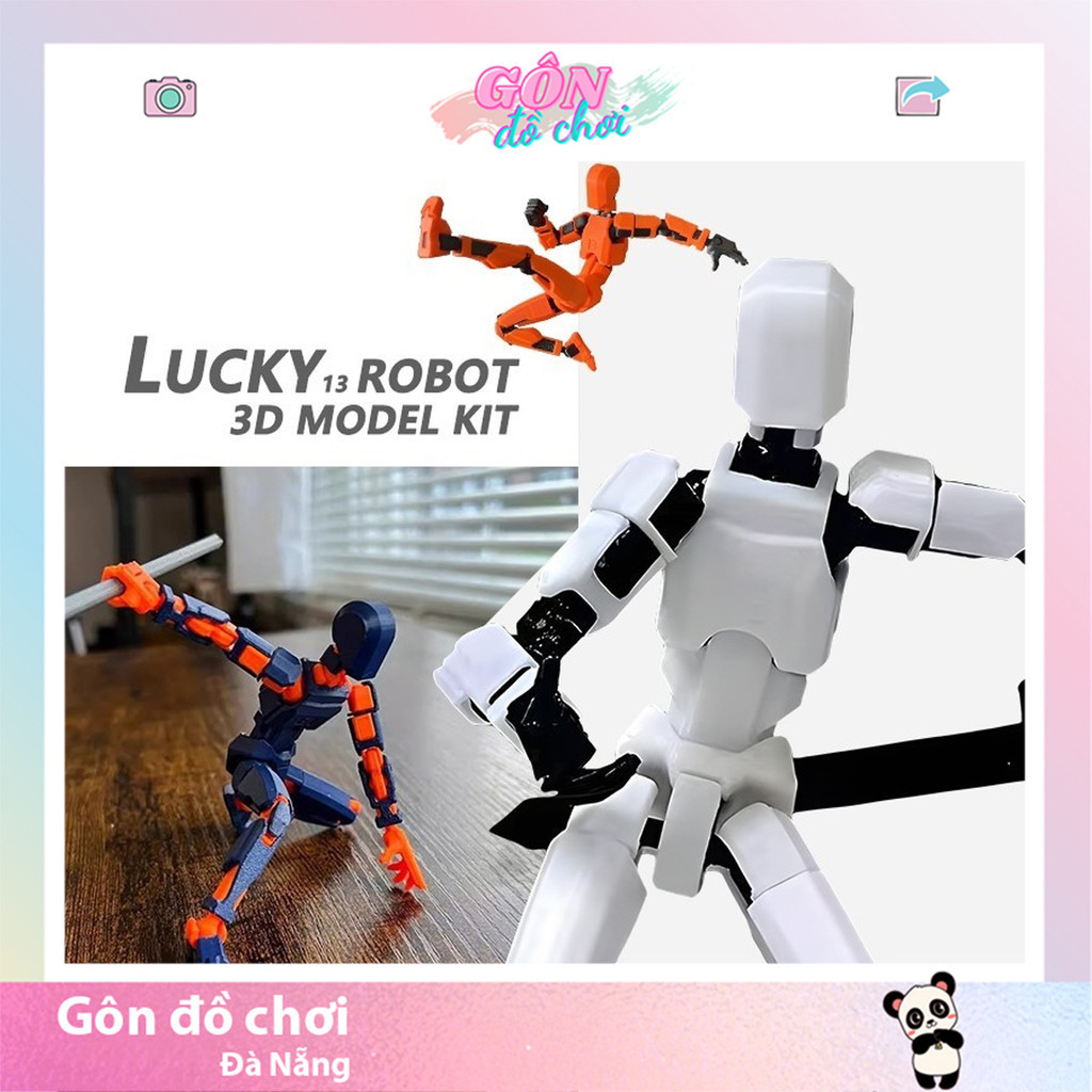Robot Figure Dummy 13 lucky 3D Robot Model With Upgraded Version With ...