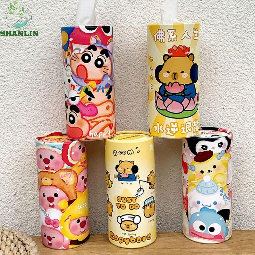 SHANLIN Facial Tissue Tubes, Travel Tissue Holder Cartoon Car Tissue ...