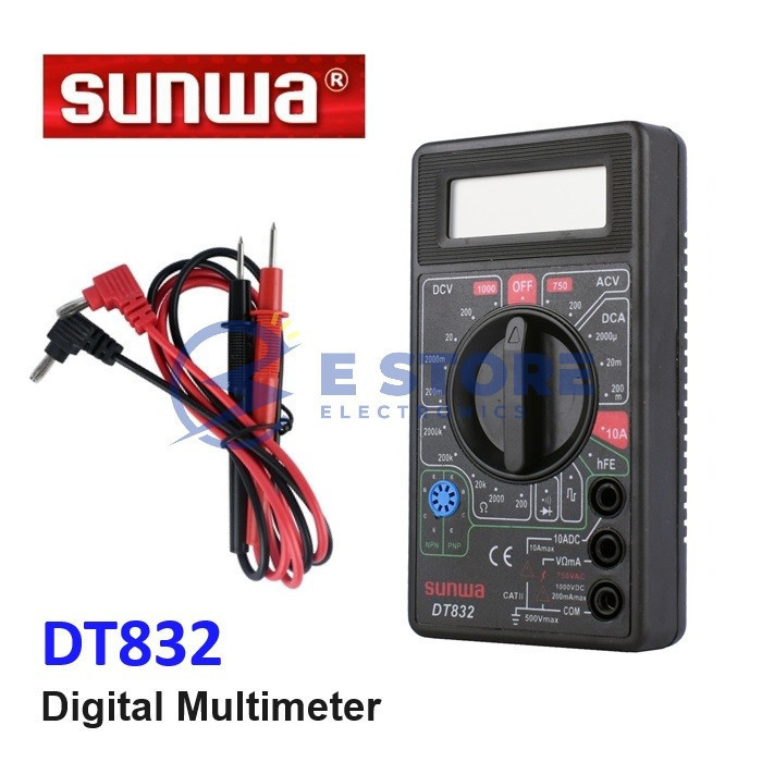 SUNWA DT832 Digital Multimeter With Buzzer | Shopee Malaysia