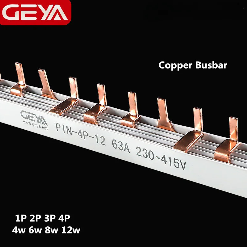 GEYA Red Copper Busbar for Distribution Box Circuit breaker PIN TYPE ...