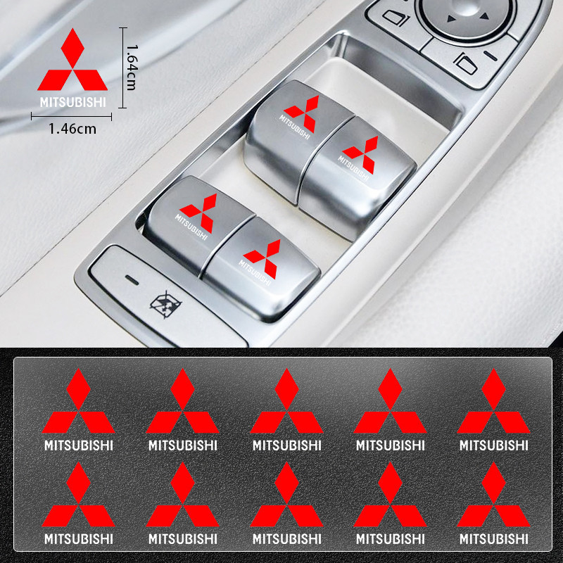5/10Pcs Car Window Lift Button Sticker Steering Wheel Decal Car Styling ...