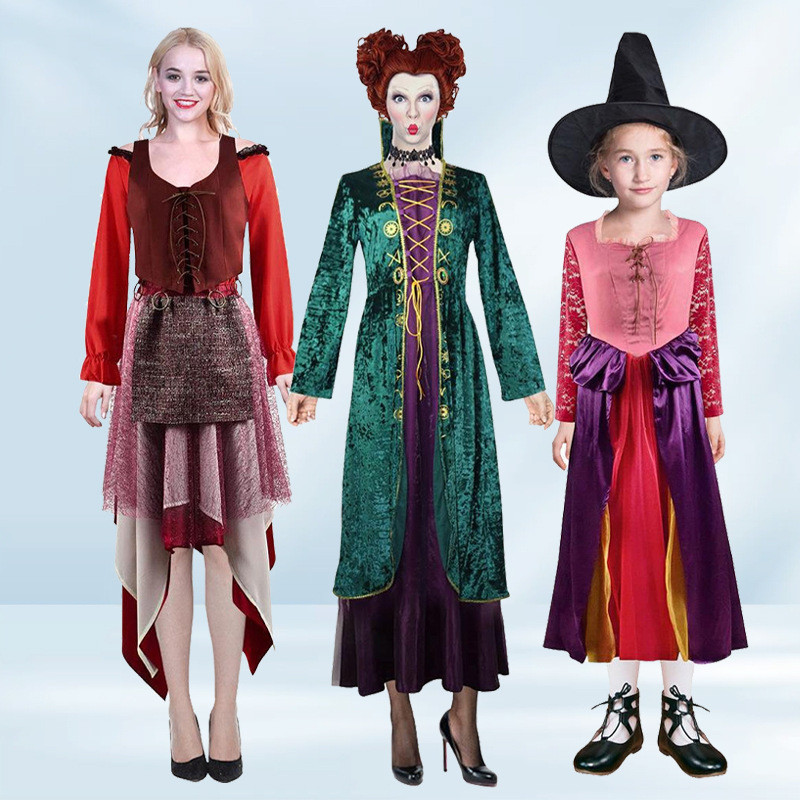 Medieval Witch Costume Halloween cos cosplay cosplay Princess Long ...