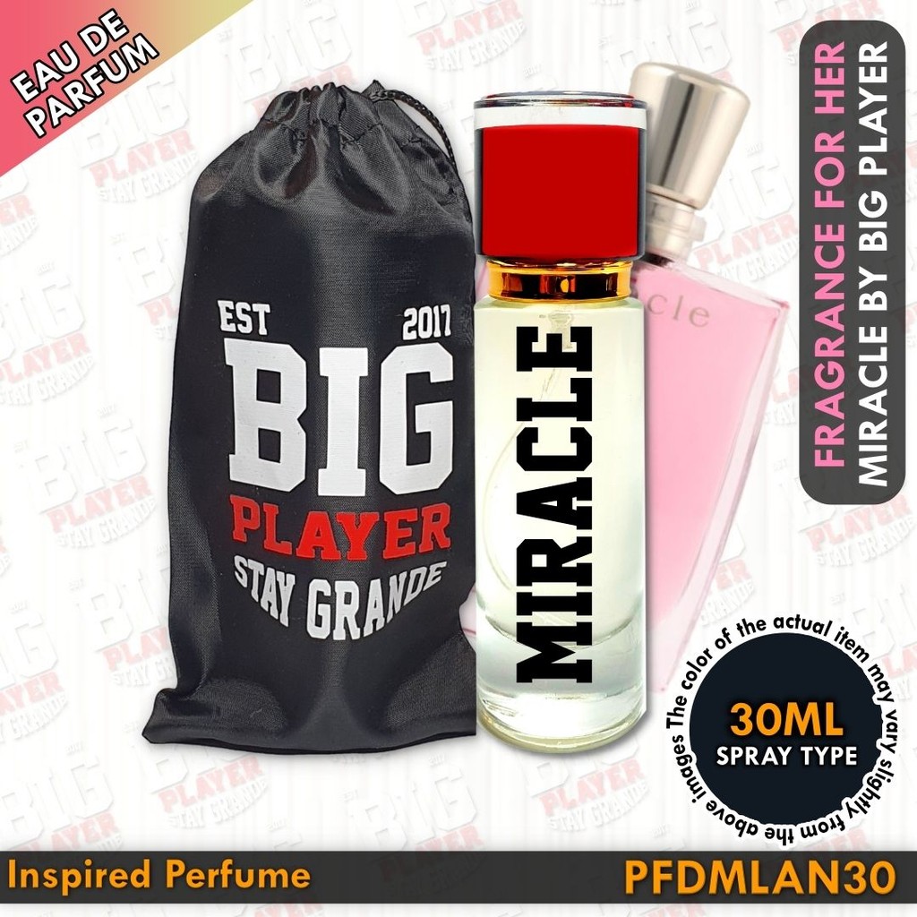 (30ML) Perfume MIRACLE by Big Player EDP for Women code PFDMLAN30 ...