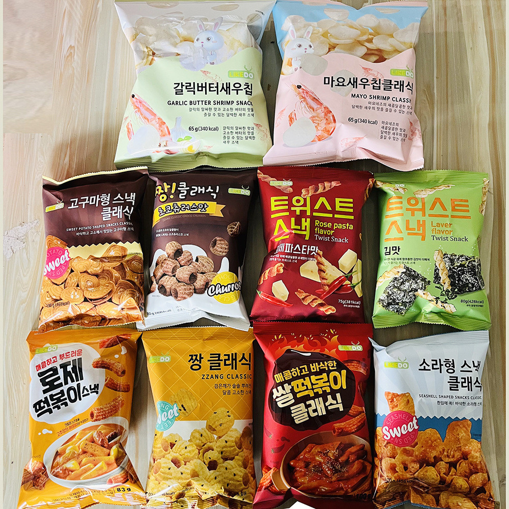 Korea Imported Spicy Cheese Flavor g Seaweed Flavor 0g Crispy Strips ...