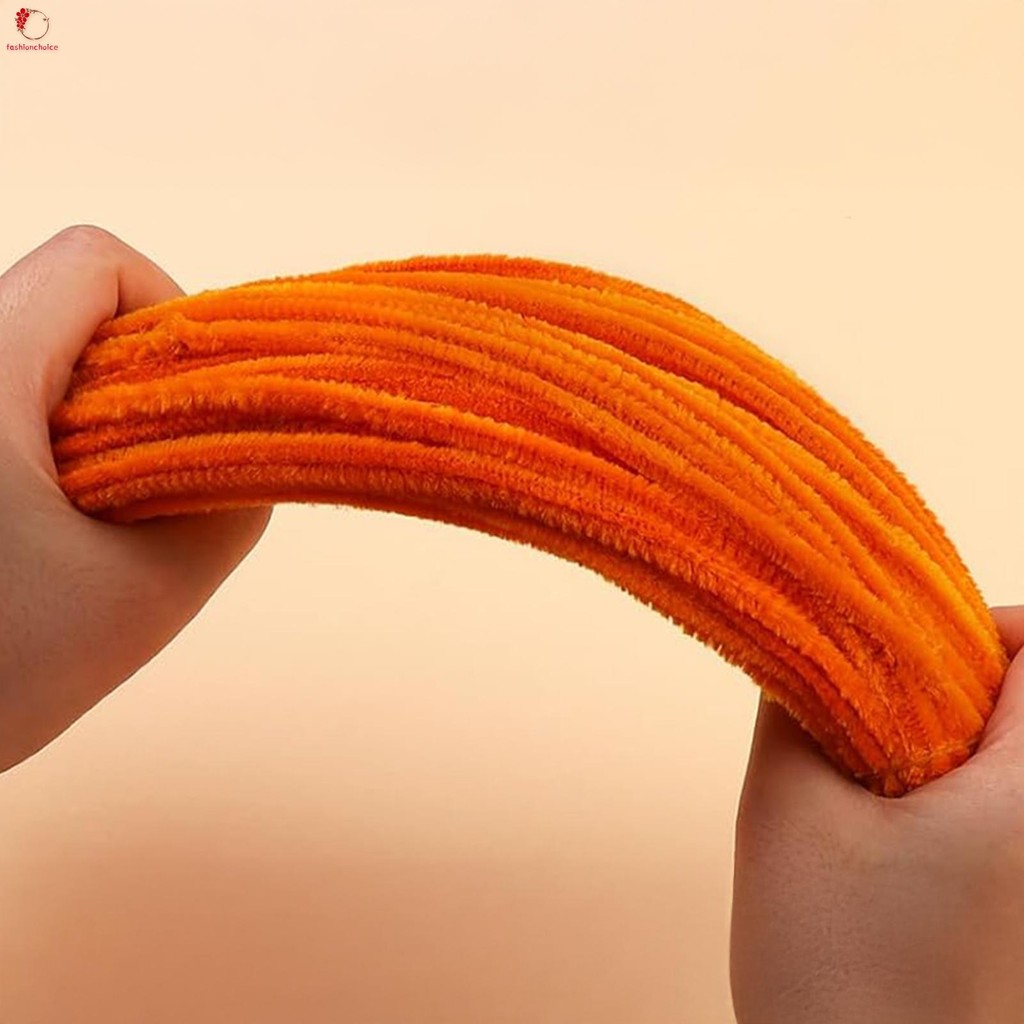 Colorful Chenille Stem Twisted Rods Fluffy Bar Iron Wire DIY Handcraft ...