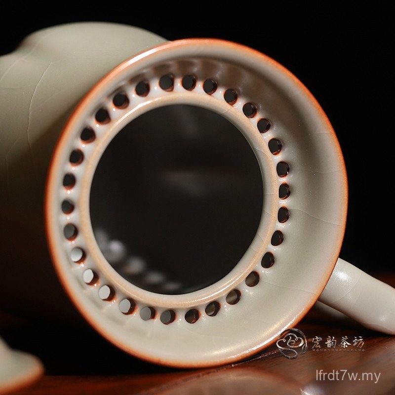 Rare Baicai Kiln Generasi Keempat Pink Biru Logo Pejabat Cawan Cawan ...