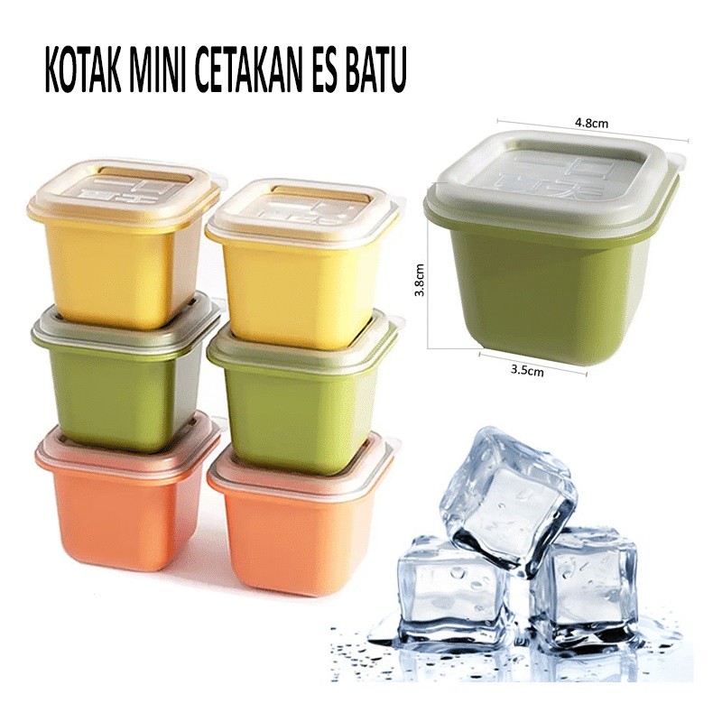 Small BOX ICE CUBES MOLD MILK PUDDING NUTRIJEL JELLY BOX ICE CUBE MOLD ...