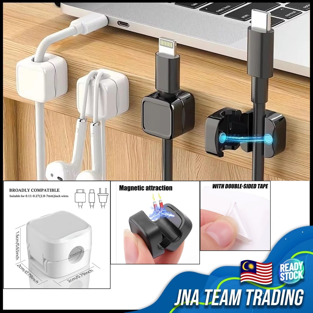 Magnetic Cable Organizer / Magnetic Cord Clips / Cable Management Clip ...