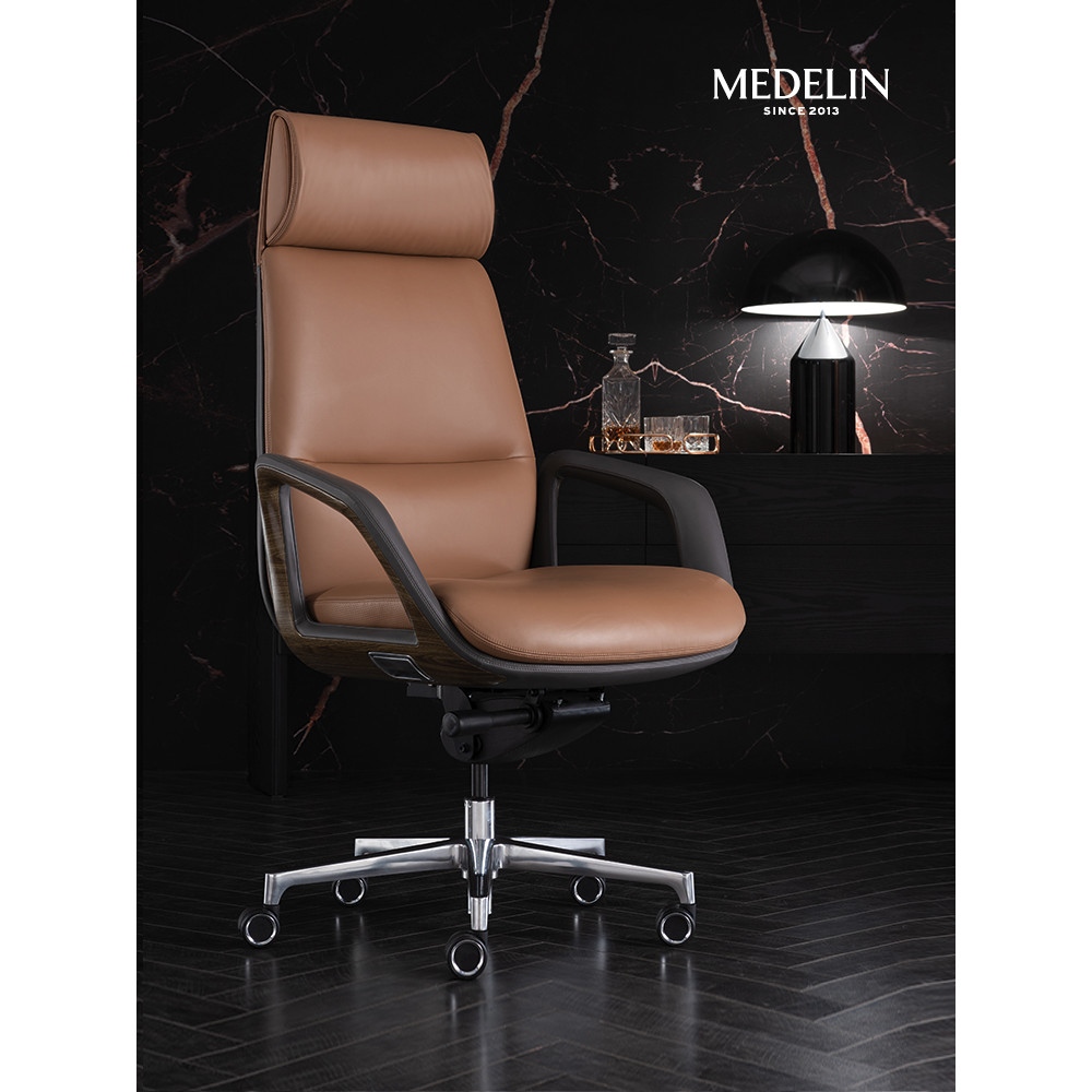 Medline Light Mewah Kulit Tulen Kerusi Pejabat Eksekutif Kerusi ...