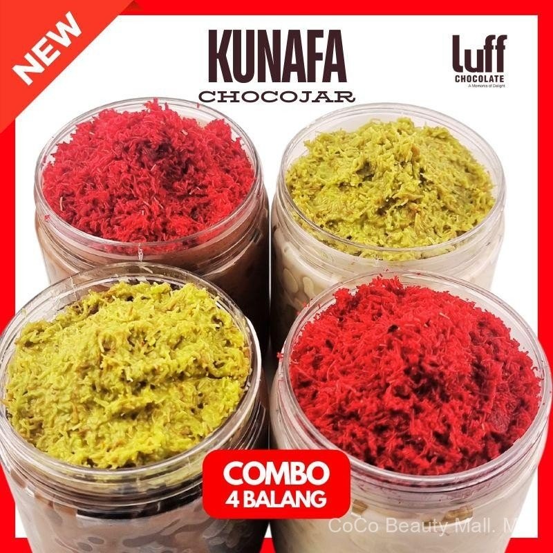 [NEW!] LUFF KUNAFA CHOCOJAR - PISTACHIO | RED VELVET MILK CHOCOLATE ...