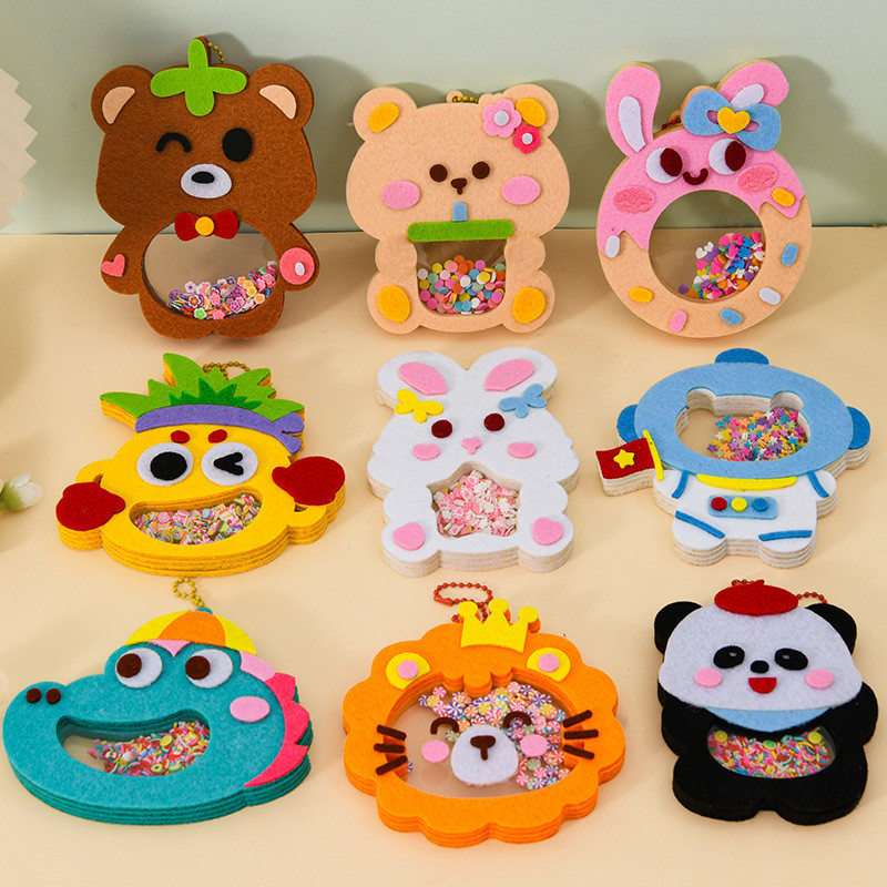 Cartoon Cartoon Felt Shaking Happy Children diy Artwork Material ...