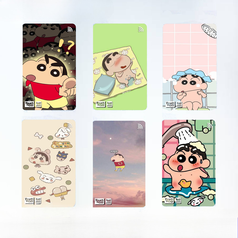 ( SHIN CHAN Series 4 ) Touch n Go Card Sticker WaterProof High Quality Cover Card Sticker Cover ...