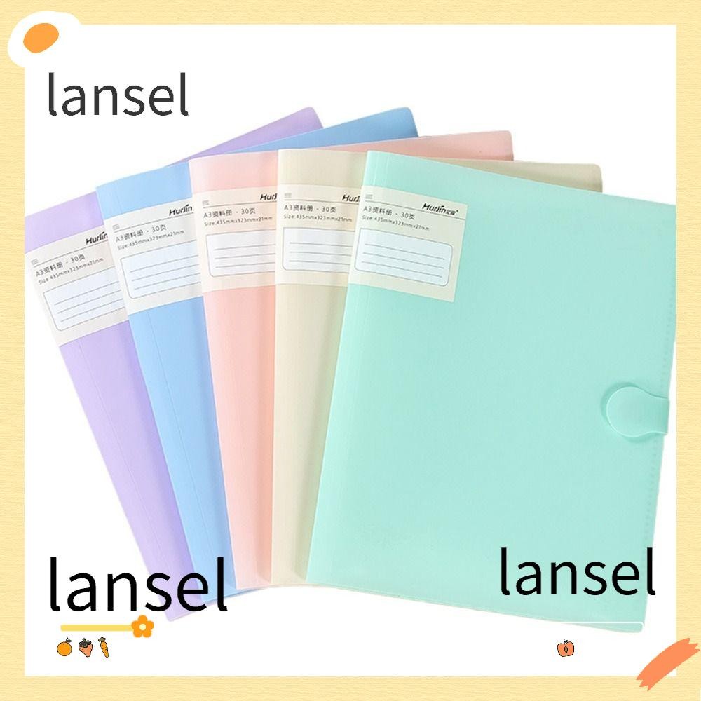 LA A3 File Folder, 20/30/40 Pages Large Capacity Test Paper Storage ...