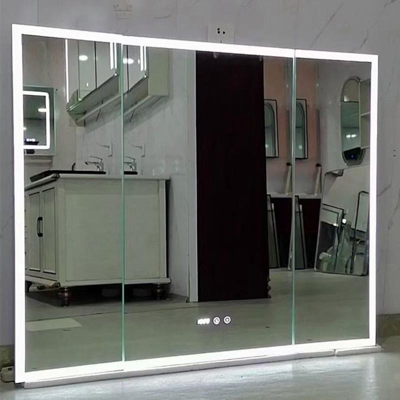 Kabinet Cermin Pintar Panel Pintu Dua Sisi Suis Skrin Sentuh dengan ...
