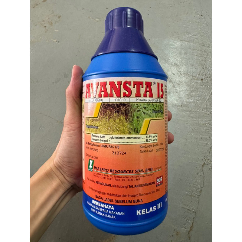 [ORIGINAL] 1L AVANSTA 15 IMASPRO (sama Basta 15, Boxter, Kenbast 15 ...