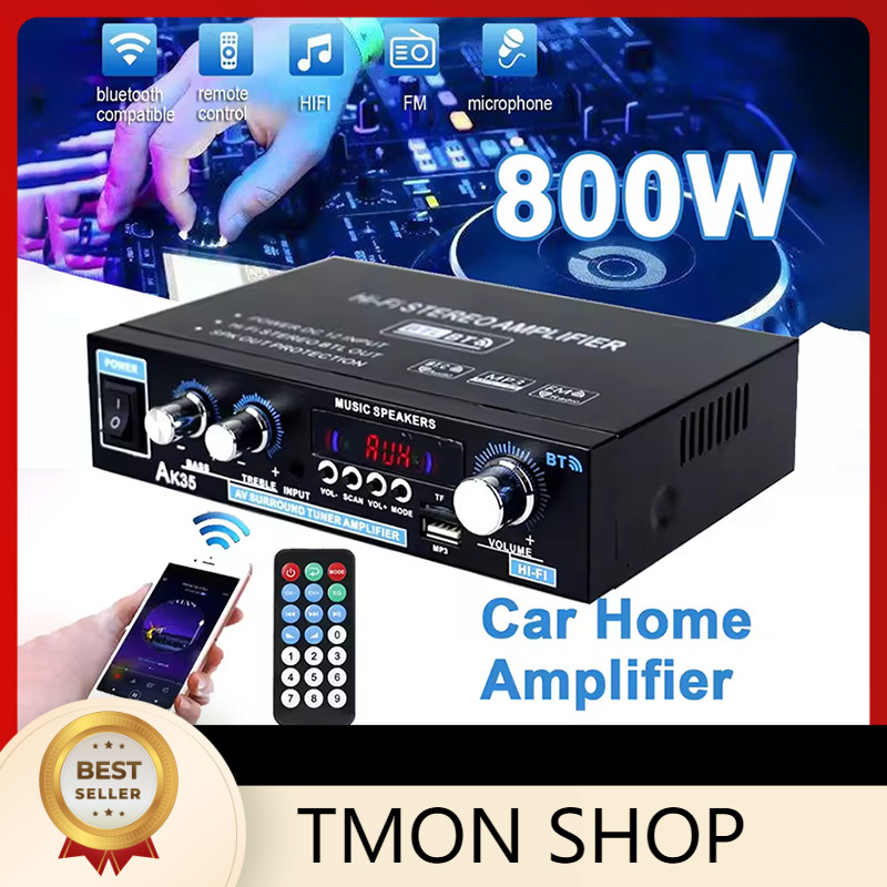 800W AK35 Home Digital Amplifiers Audio 110-240V Bass Audio Power ...