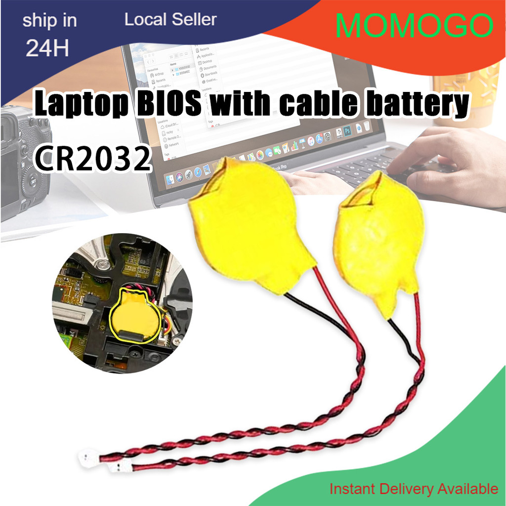 CR2032 Laptop BIOS/CMOS Battery With 2Pin Wire Connector for ...