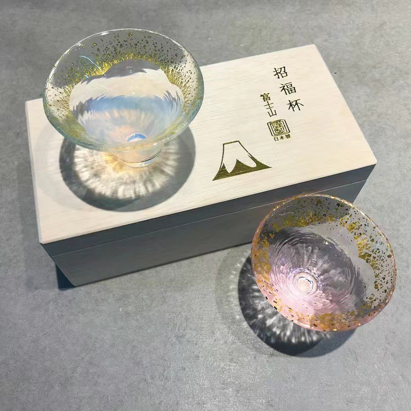 Sasaki Yachiyo Gunung Fuji Sake Cawan Wain Cawan Air Cawan Teh Cawan ...