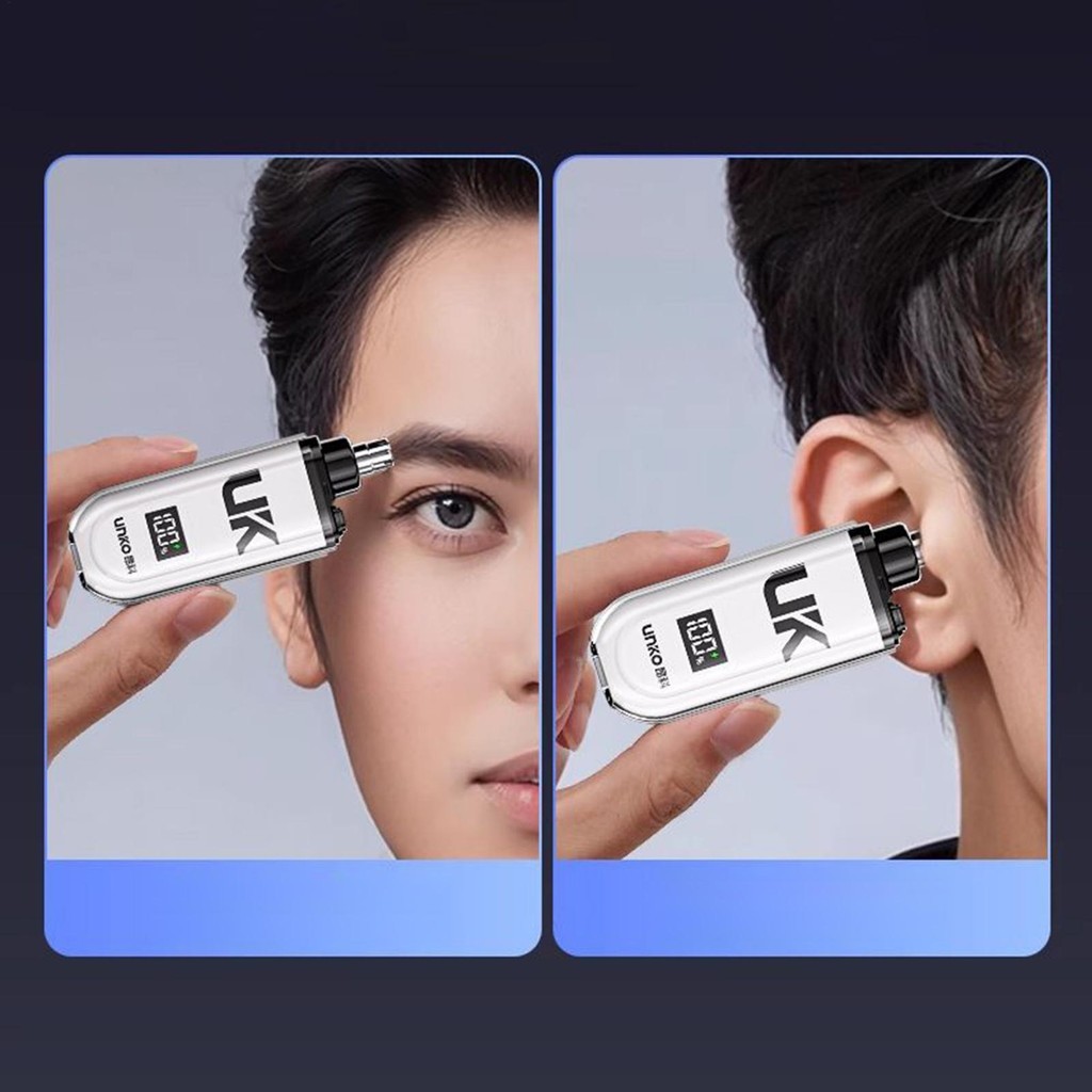 UK Nose Hair Trimmer USB Charging Portable Men Mini Ear and Nose Hair ...