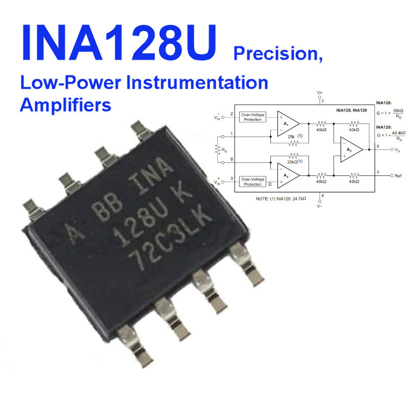 INA128U Precision Low-Power Amplifiers | Shopee Malaysia