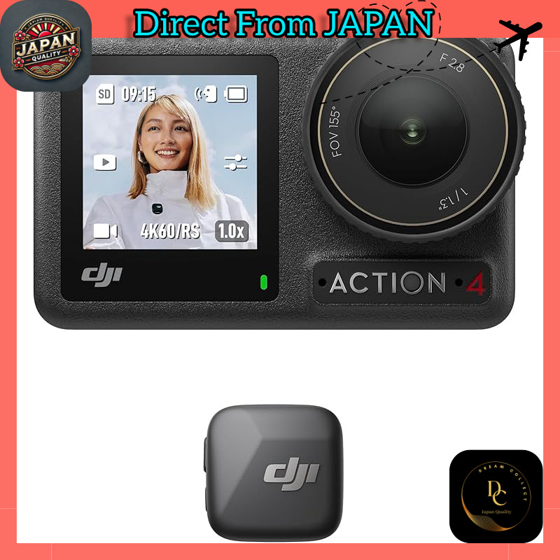 DJI Osmo Action 4 + DJI Mic Mini Transmitter (Infinity Black) Action ...