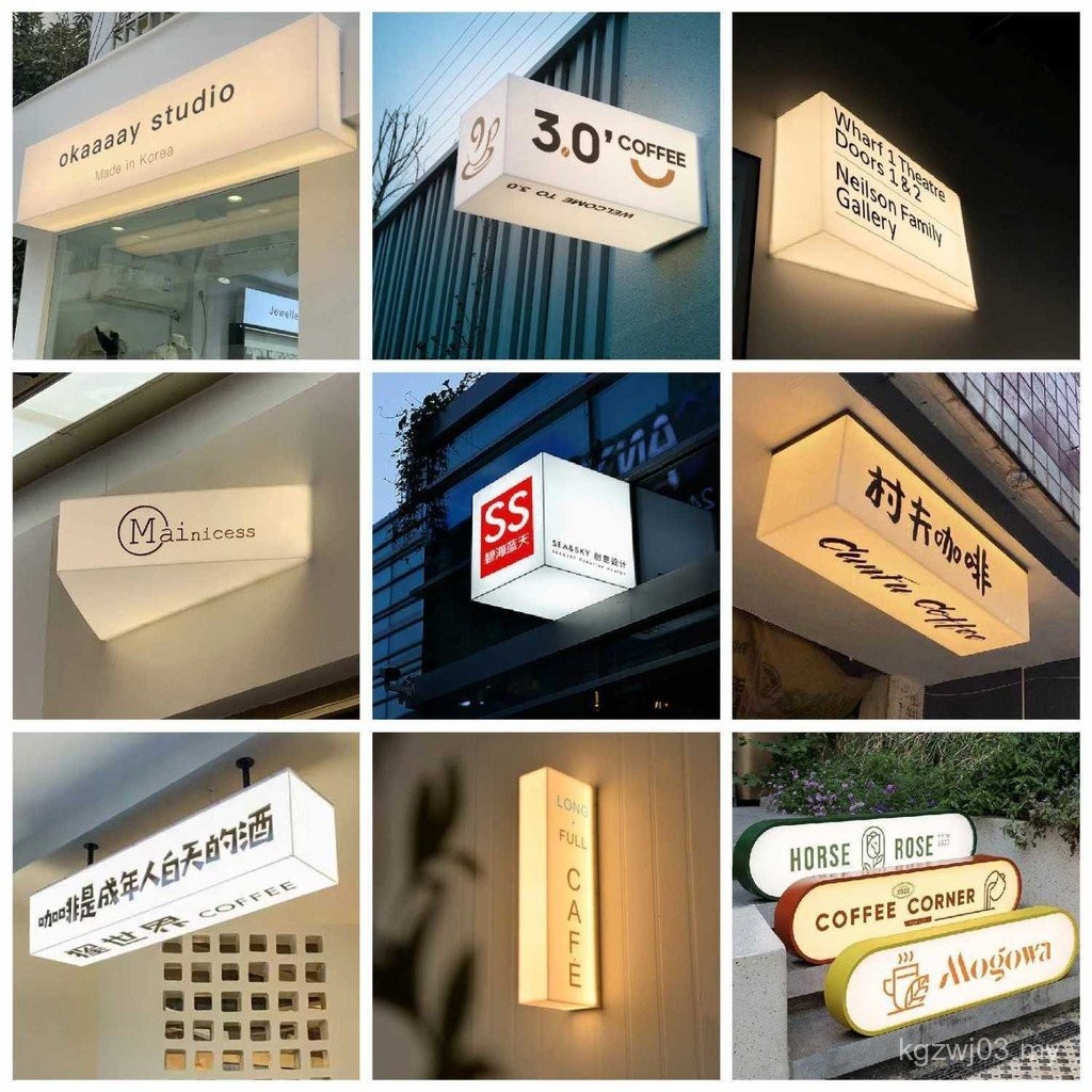 Stall Acrylic Light Box Billboard Custom Charging Light Box Manicure ...