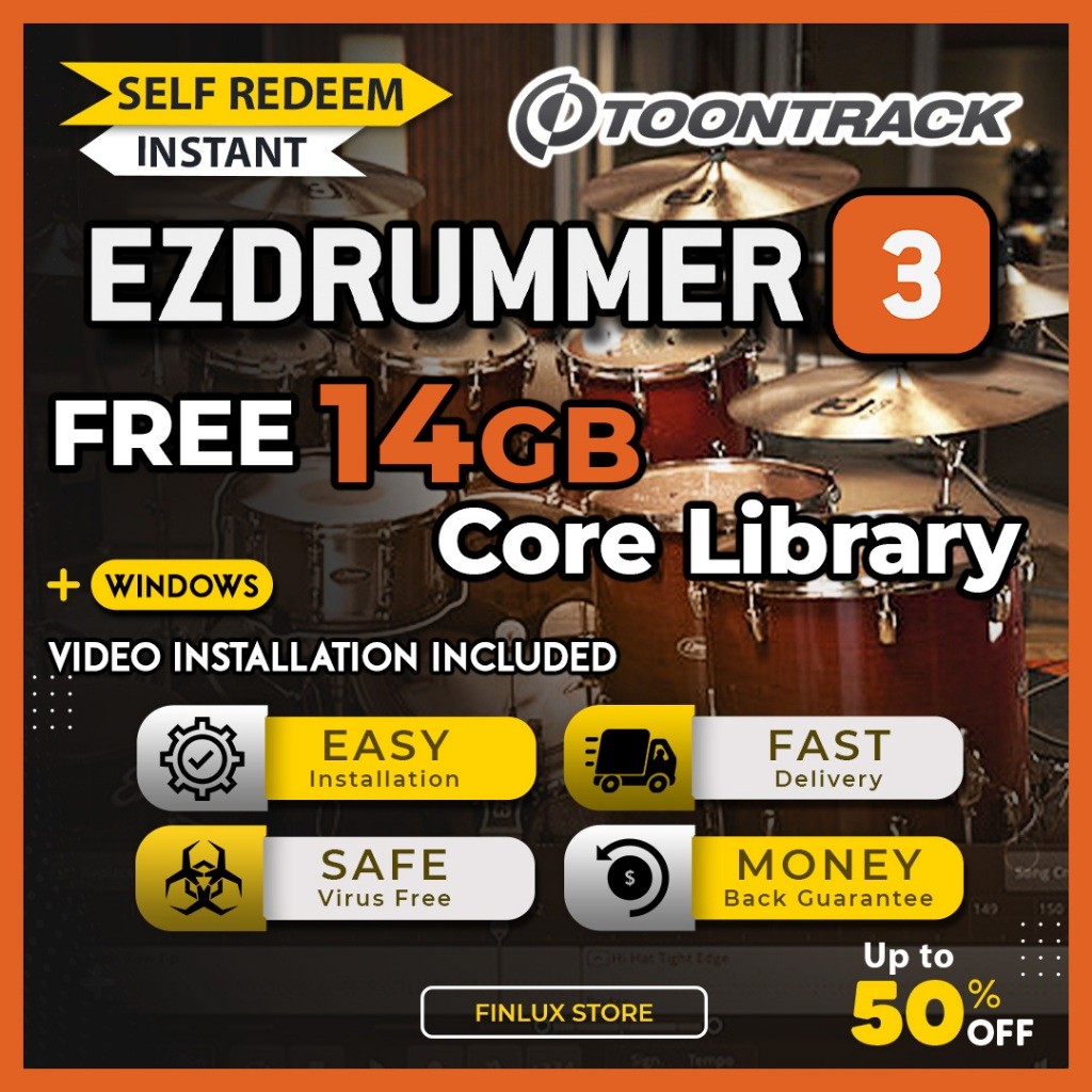 [SELF REDEEM] Toontrack EZdrummer 3 FREE 14GB Core Library Latest 2022 ...
