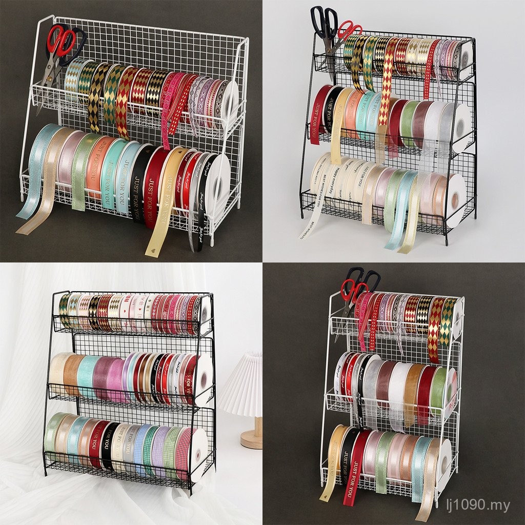 Shelf Ribbon Storage Rack Flower Shop Shelf Ribbon Bouquet Ribbon ...