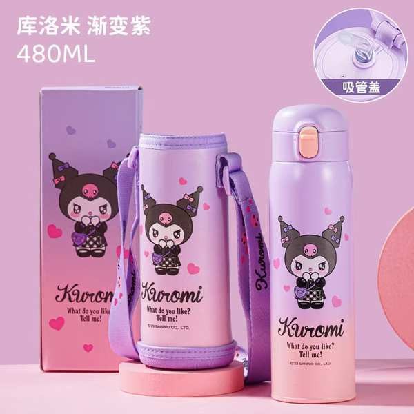 tumbler tahan sejuk budak tumbler tahan sejuk botol air tahan sejuk kuromi Sanrio Kuromi Double ...