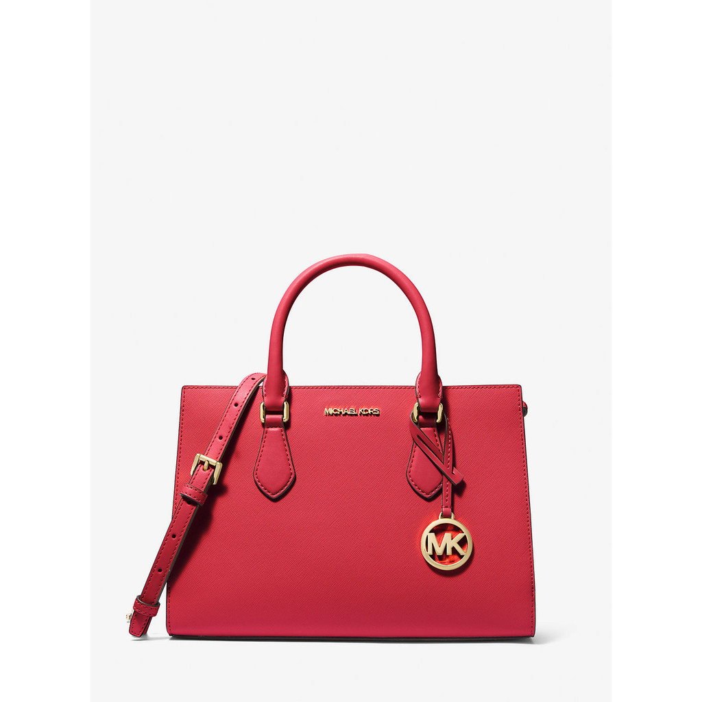 [READY STOCK MY] MK Sheila Medium Crossbody Satchel in Bright Red ...