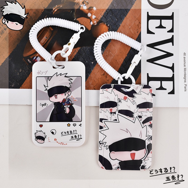 Cute Jujutsu Kaisen Card Holder Japanese Anime Student Card Cover with ...