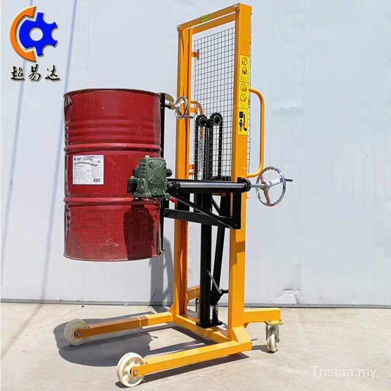 Supply Manual Electric Hydraulic Oil Barrel Stacker Truck Truck Drum ...