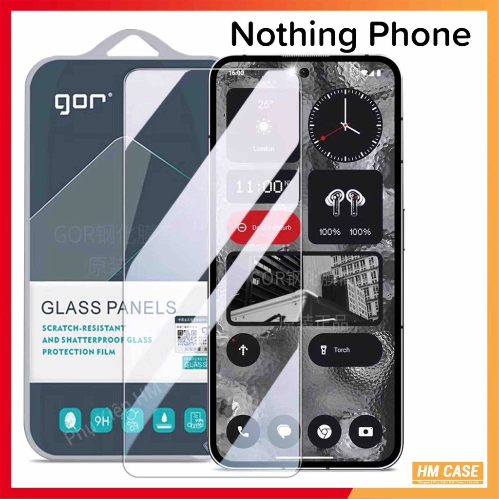Nothing Phone 1 Borderless Transparent Tempered Glass - Genuine Gor ...