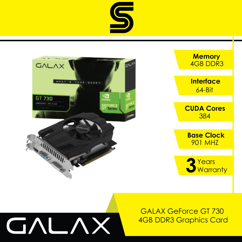 GALAX GeForce GT 730 4GB DDR3 Graphics Card | Shopee Malaysia