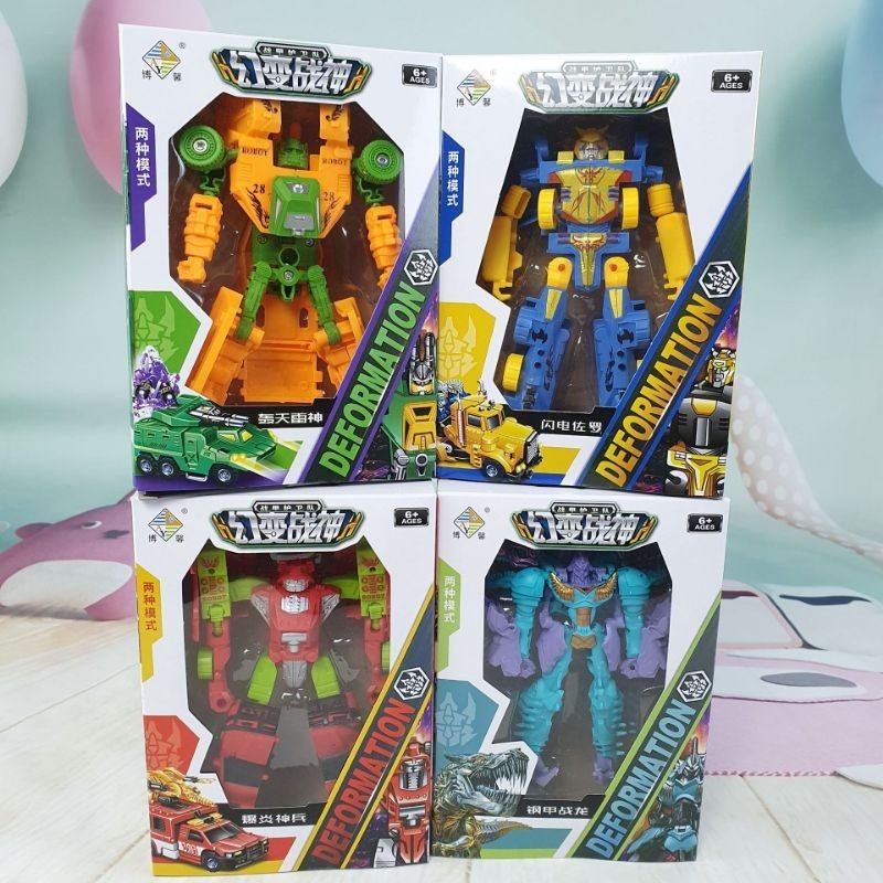 Deformation Robot Action Figure Early Learning Boys Toys Kids Birthday ...