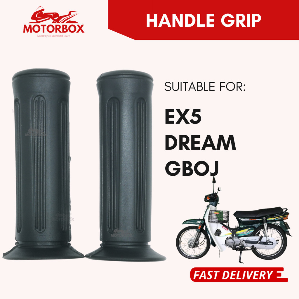 HONDA EX5 HANDLE GRIP SET - EX5 HIGH POWER EX5 DREAM GBOJ GBO-J GBO J RUBBER THROTTLE STANDARD ...