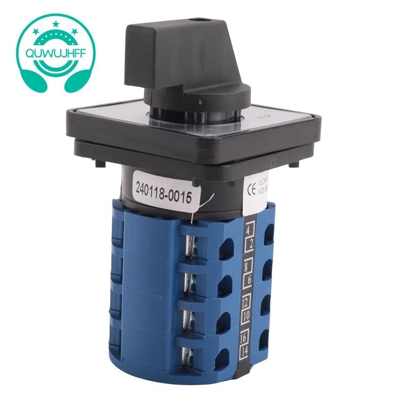 Rotary Switch 3 Position 4 Phases 20A 500V Double Speed Motor Switch ...