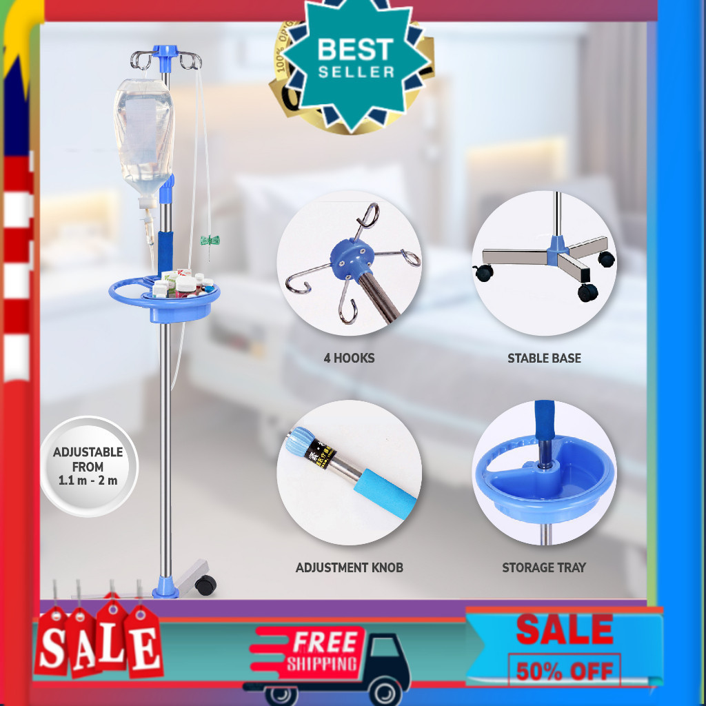 THE SHOP KL Durable Drip Pole Stand Drip Stand Drip Hanger, Drip Water ...