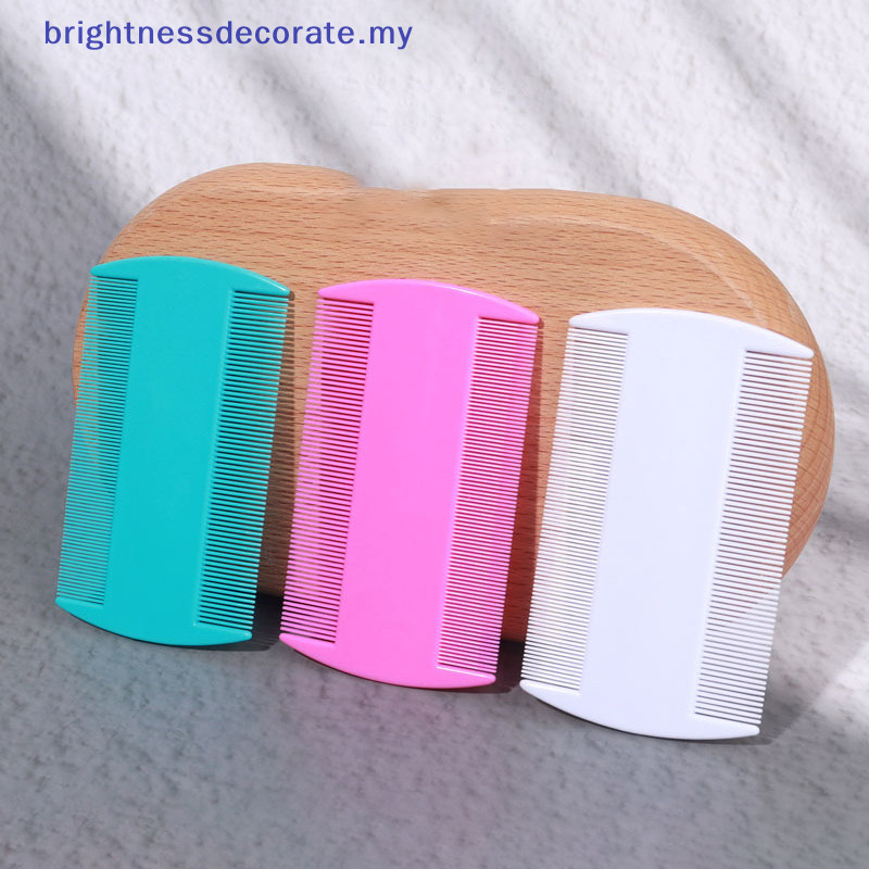 [Birth] Double Sided Head Lice Comb Ultra Dense Comb Teeth Wet Dry Hair ...