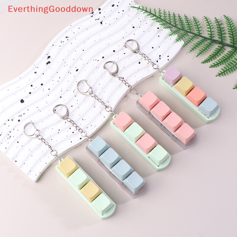 Ed Keyboard Key Toy Party Stress Relief DIY Button Keycap Keychain ...