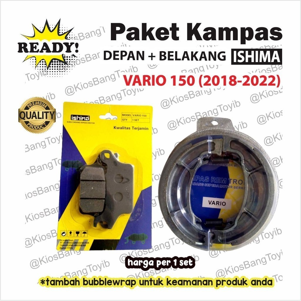 Brake Lining Front Rear Honda VARIO 150 Years 2018-2022 1set Brand ...