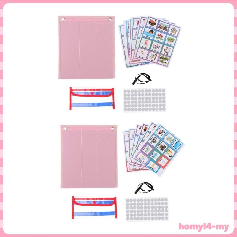 [HomyldfMY] Kids Daily Visual Schedule Routine Cards Educational Visual ...