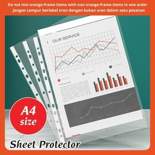 A4 11 Hole Sheet Protector 10 sheets | Clear Sheet Protector | A4 Paper ...