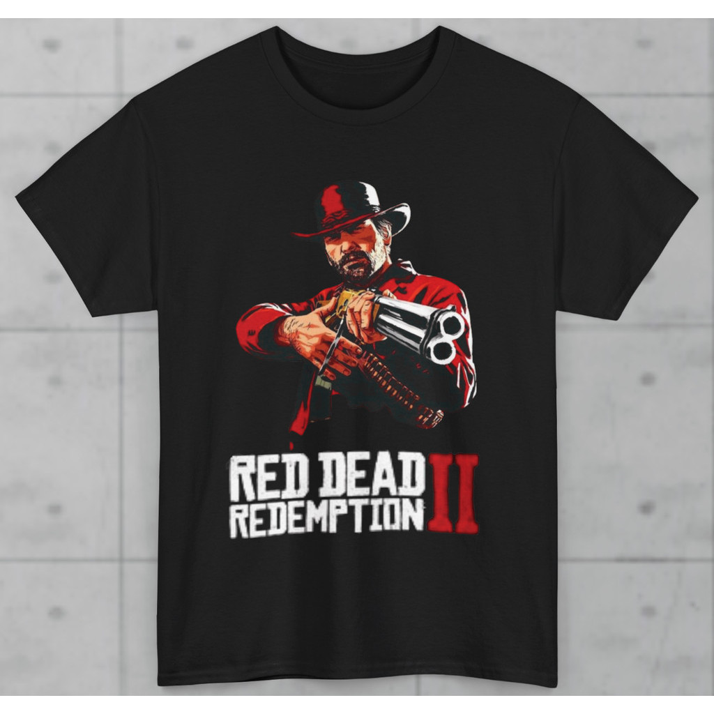 Red Dead Redemption 2 T-Shirt Arthur Morgan Fan Game | Shopee Malaysia