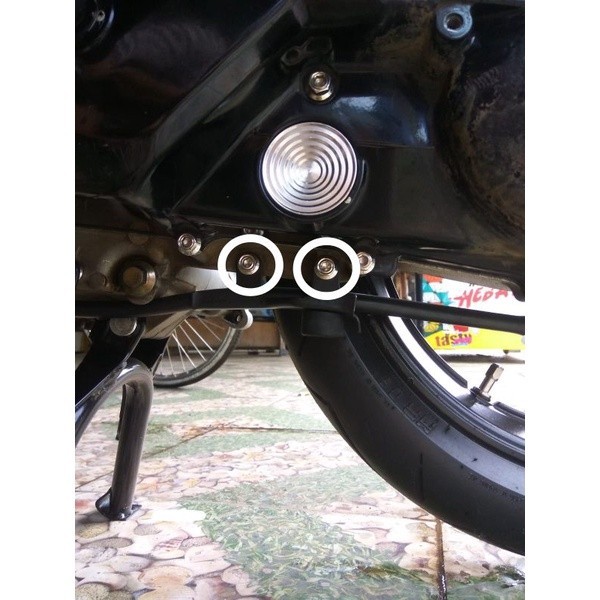 Nouvo MIO SOUL FINO STAINLESS Rear Brake Cable Bracket Bolt 2 ORIGINAL ...