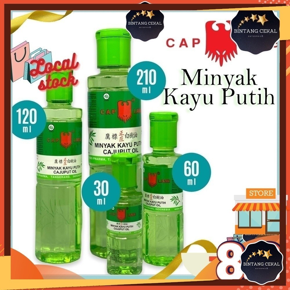 [BC] ORIGINAL Minyak Kayu Putih CAP LANG 15ML / 30ML / 60ML / 120ML Plus+ Halang Nyamuk | Shopee ...